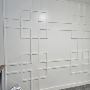 Custom Accent Wall Design Plans, Geometric Trim (digital Download) - Etsy