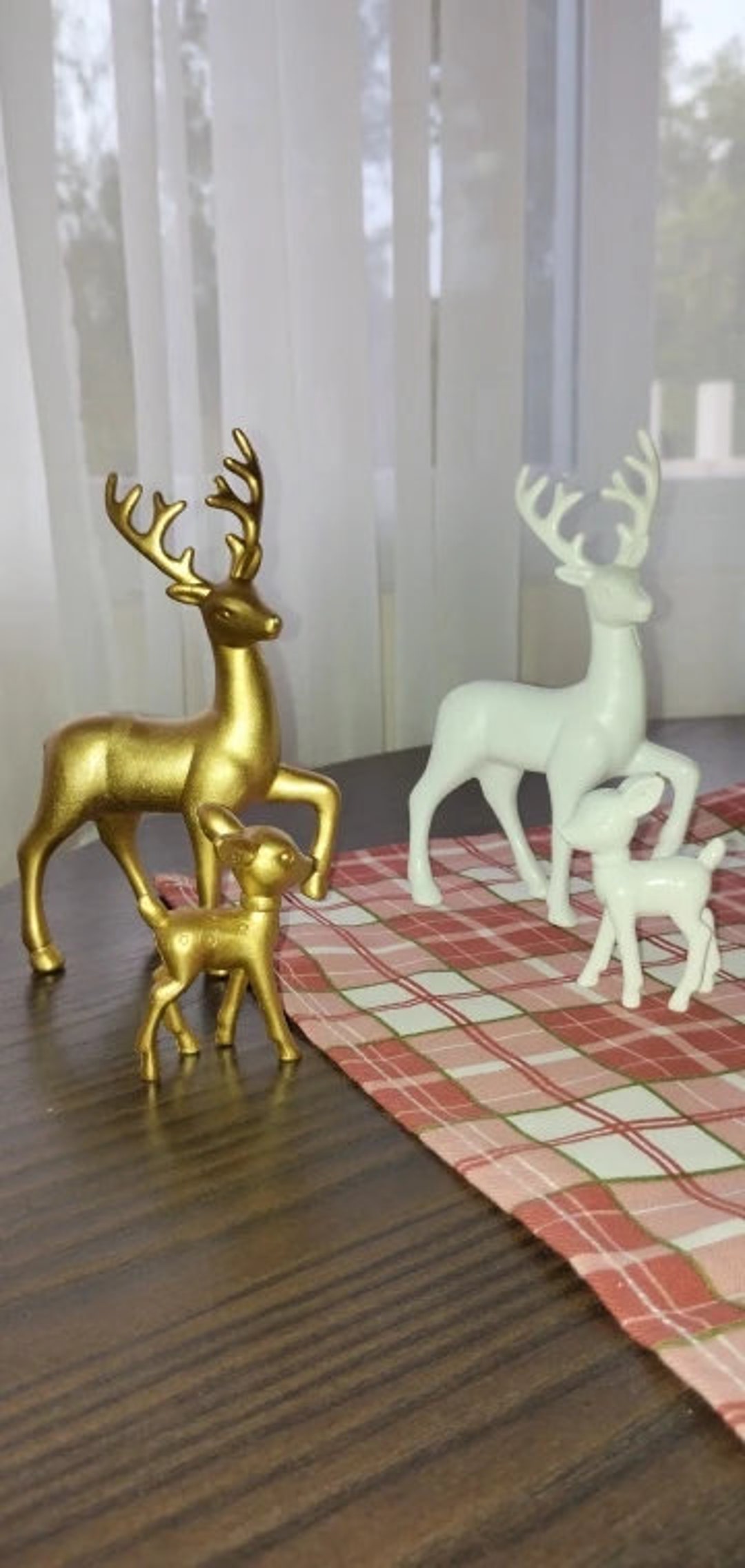 Vintage Deer Sculpture Statue, Solid Copper Decorative Lucky Deer ...