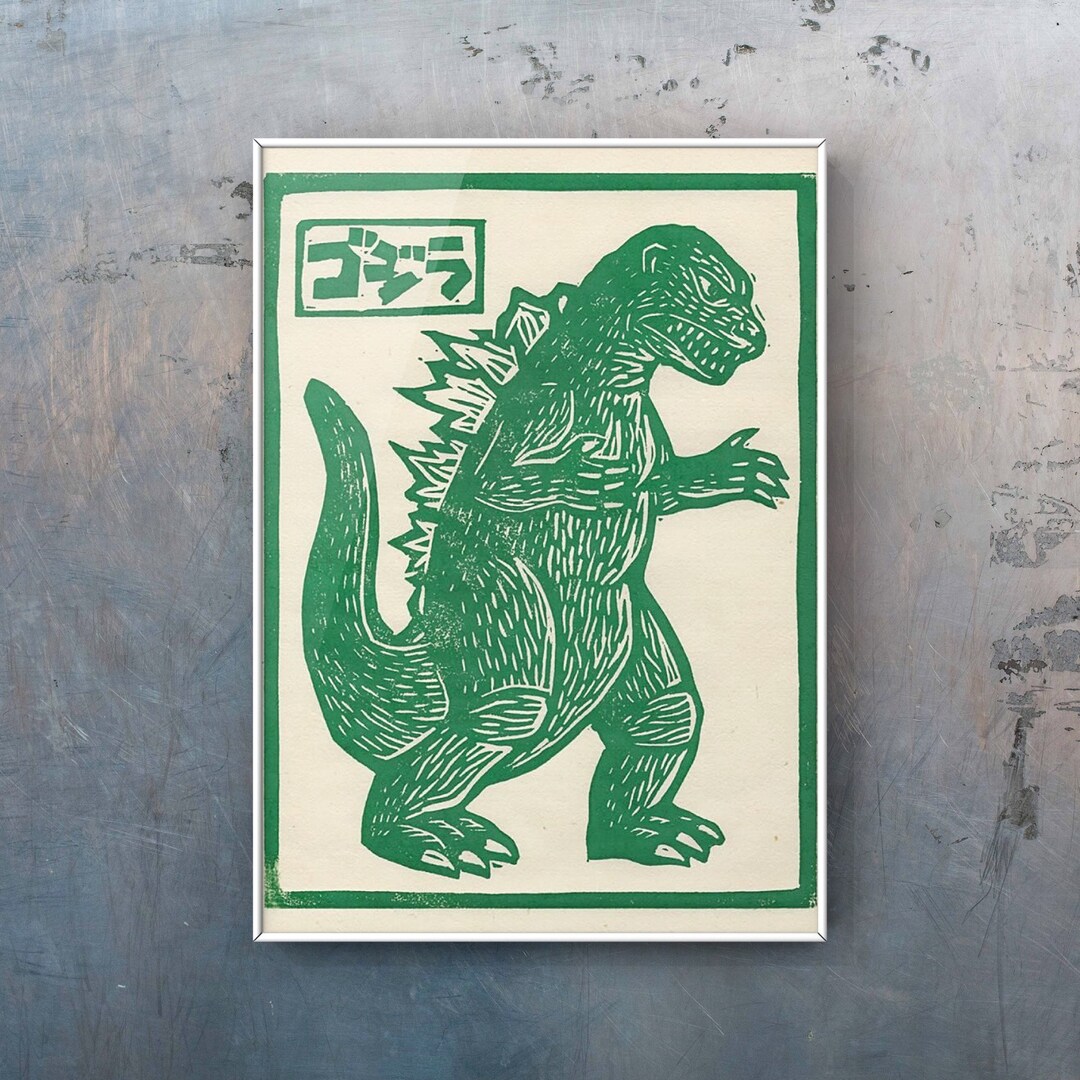 Vintage Godzilla Print Godzilla Poster Vintage Print - Etsy