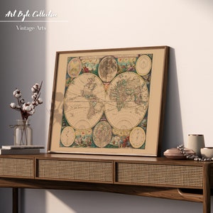 Printable Vintage World Map | Antique World Map | Antique Cartography ...