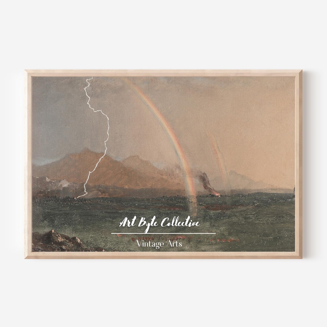 Printable Rainy Landscape | Stormy Weather Art Print | Beautiful ...