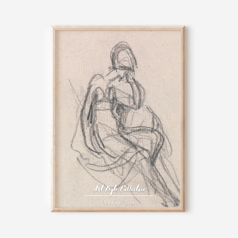 Nude Woman Pencil Art Etsy