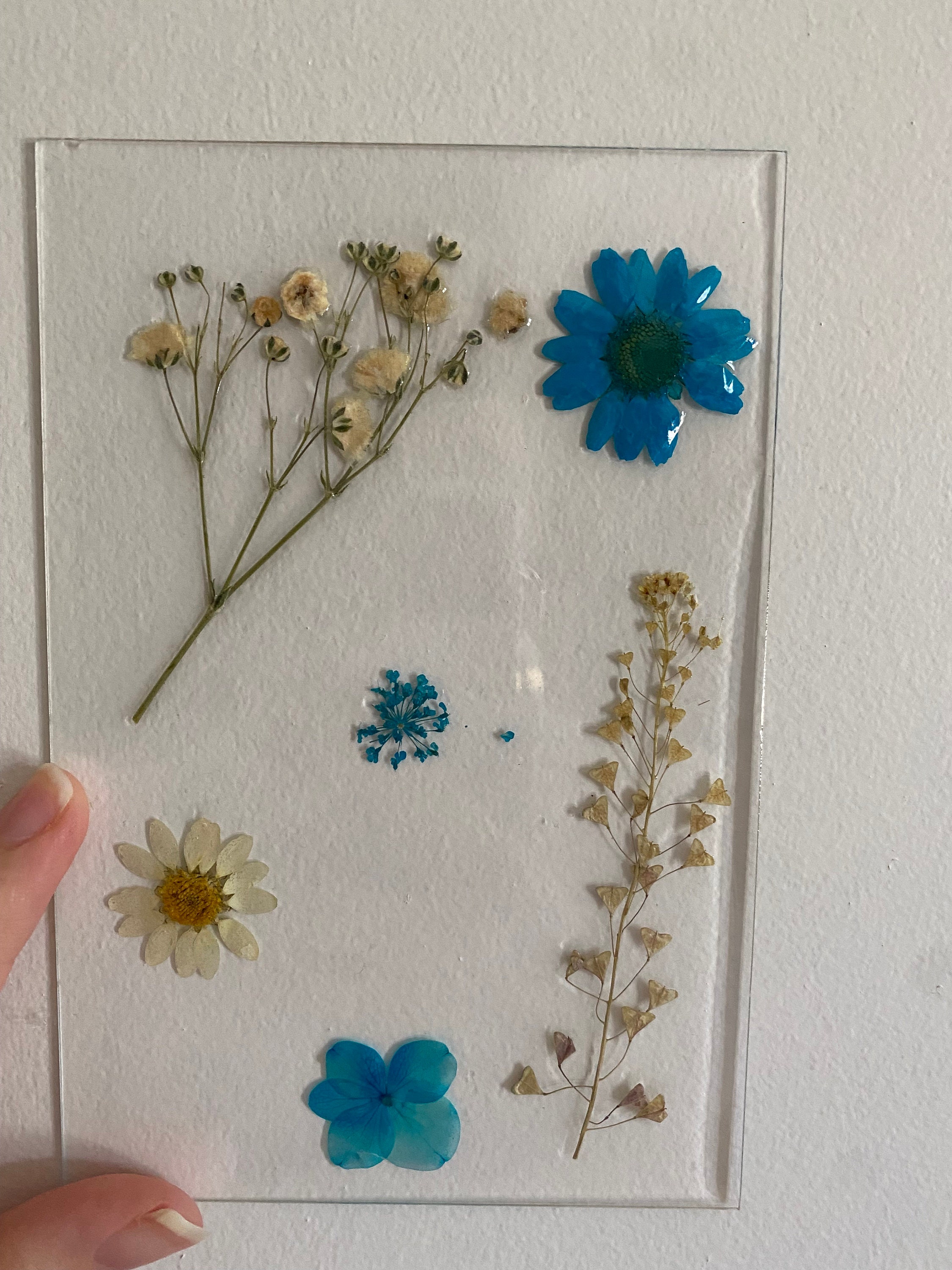 Pressed Flower Acrylic & Resin Table Numbers Wedding Signage ...