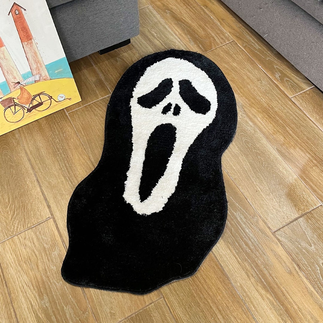 Tufted Scream Ghostface Rug Custom Rug Handmade Rug - Etsy