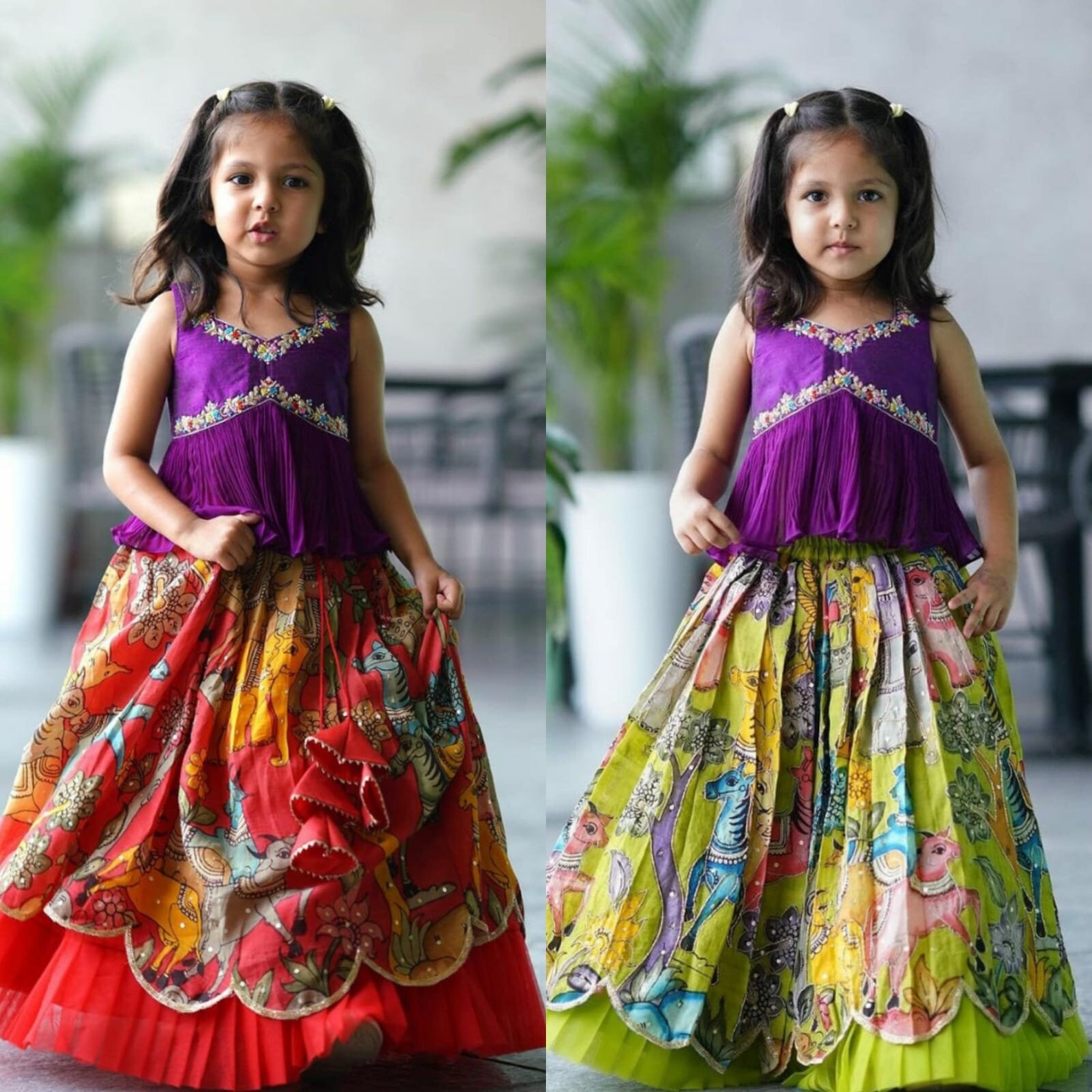 Girls Lehenga Choli, Kids Stitch Lehenga Choli, Baby Girl Indian Dress ...