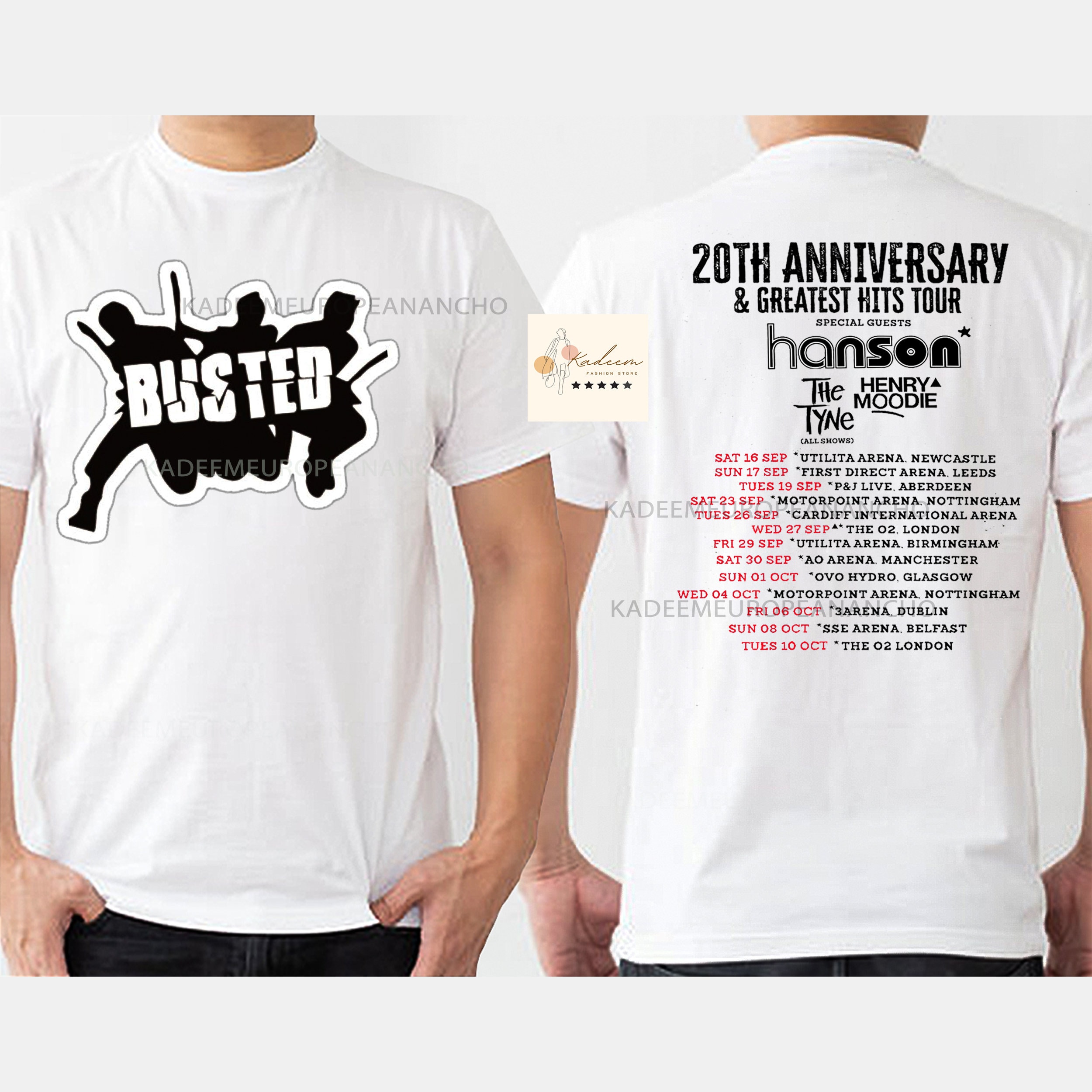 Busted 2023 Tour T-Shirt, Music Band Merch, Busted Reunion T-Shirt sold ...