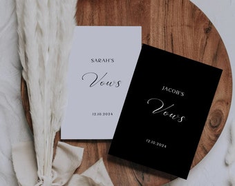 Wedding Vow Template - Etsy