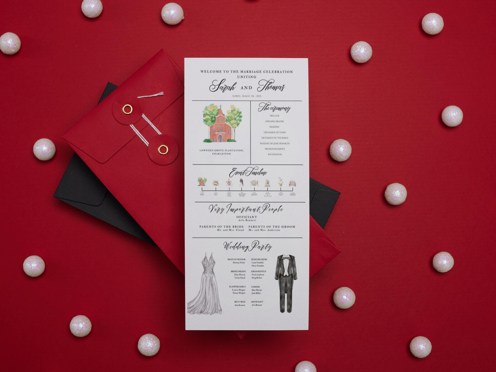 Wedding Infographic Program Template Infographic Wedding - Etsy