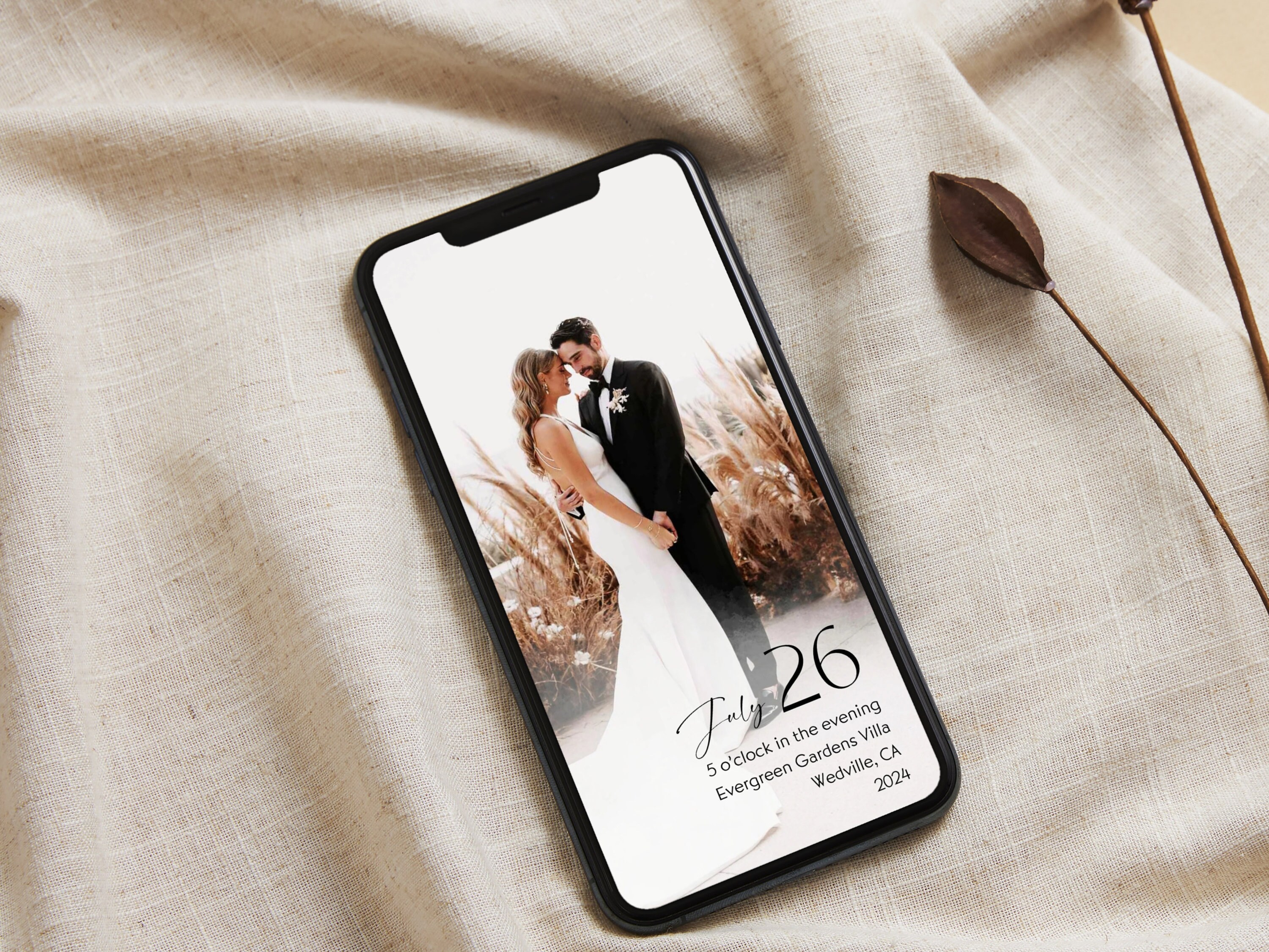 Wedding Video Save the Date Template, Animated Wedding Invitation ...