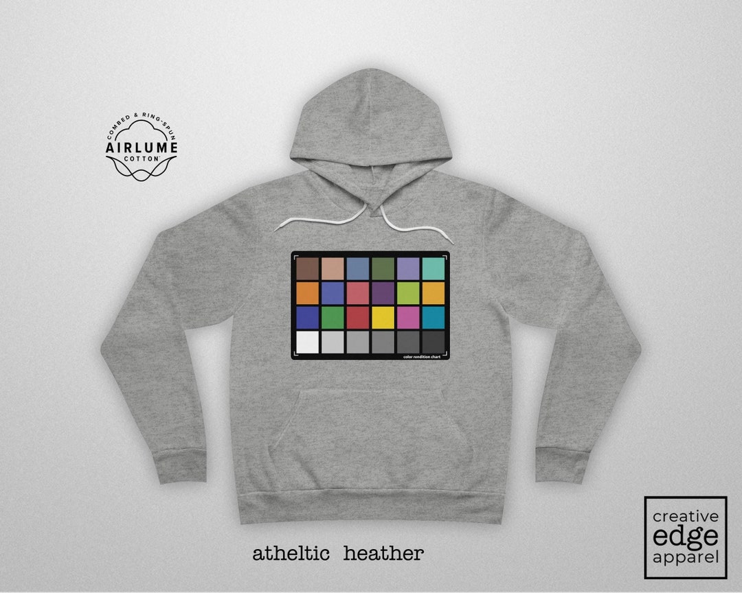 Color Rendition Chart Hoodie, Color Calibration Chart, Photography ...
