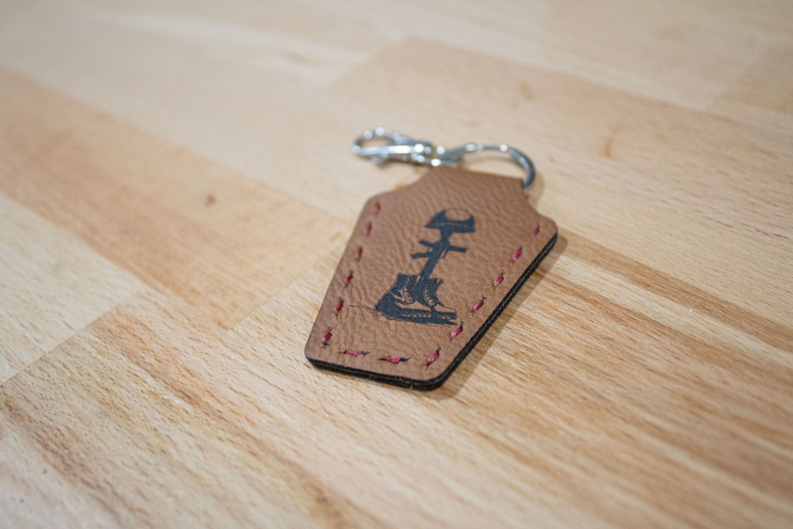 Personalized Battlefield Cross Soldier Leatherette Keychain Embroidered ...