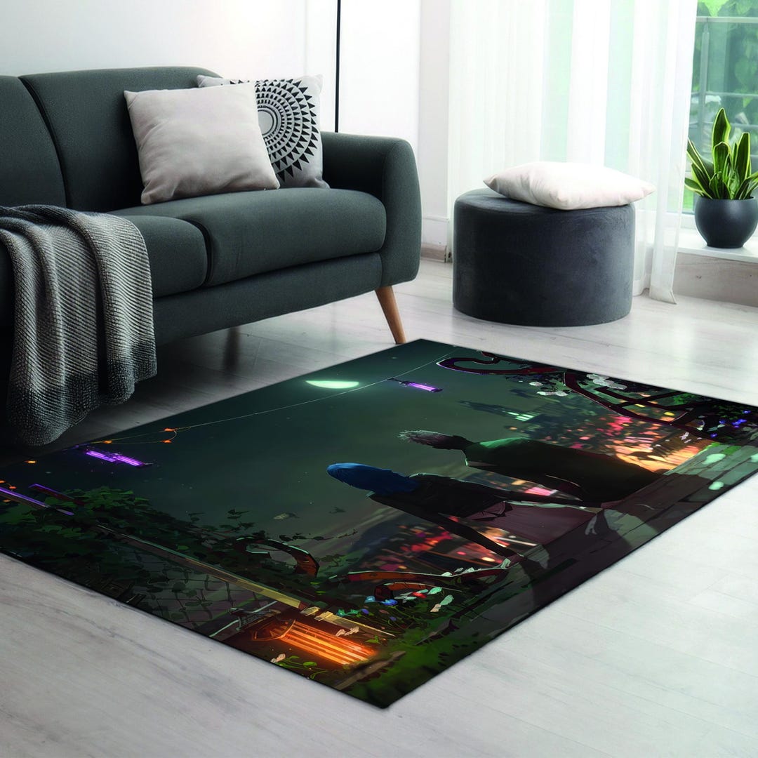 Arcane Rug, Jinx and Ekko in Love, LOL Art Decoration, Game Room Decor ...