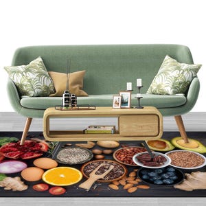 Fruits Vegetables Rugs, Kitchen Rugs, Eat Rug, Modern Rugs, Corridor ...