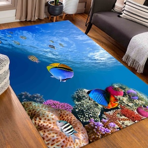 Office Rug, Bathroom Rug, 3D Printeds Rug, Housewarming Gift ...