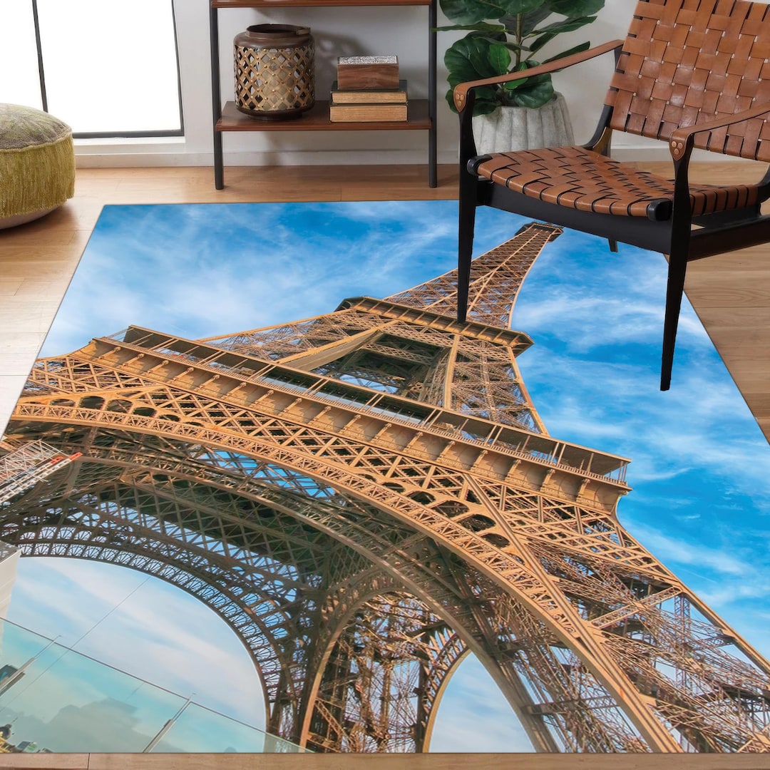 Eiffel Tower Rugs, Tower Rug, Eiffel Rug, Landscape Rug, Bath Rug ...