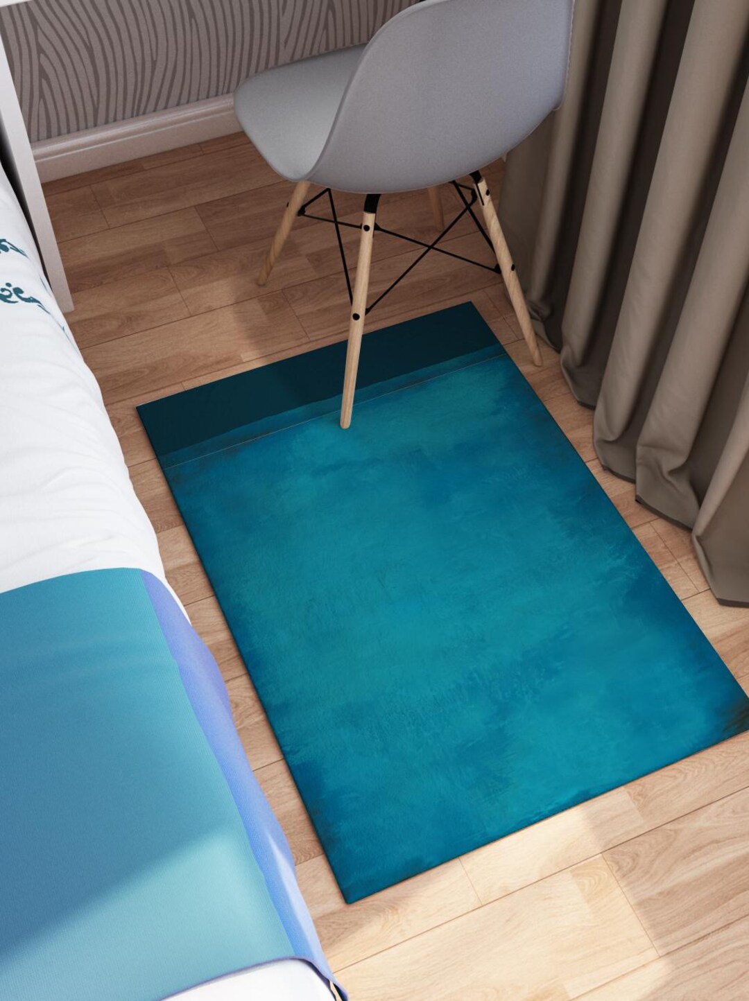 Mark Rothko Rug, Turquoise Rugs, Modern Rugs, Famous Rug, Gift for the ...