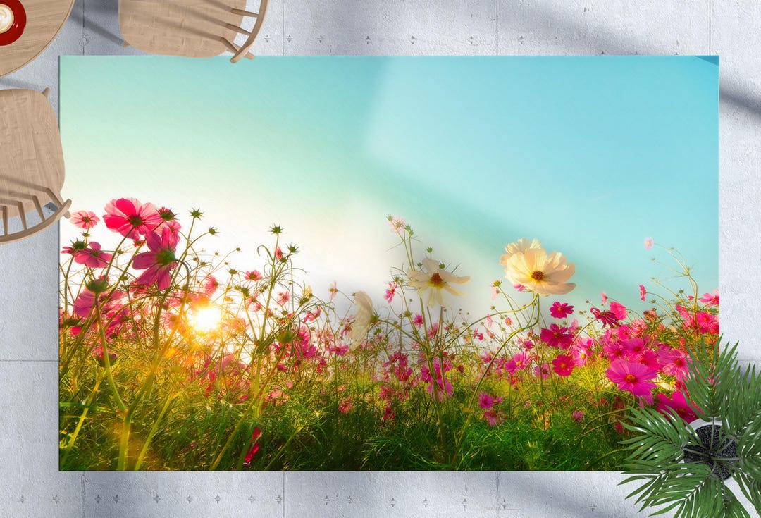 Spring Flowers Rugs, Spring View Rugs, Spring Rugs, Floral Rug, Soft ...