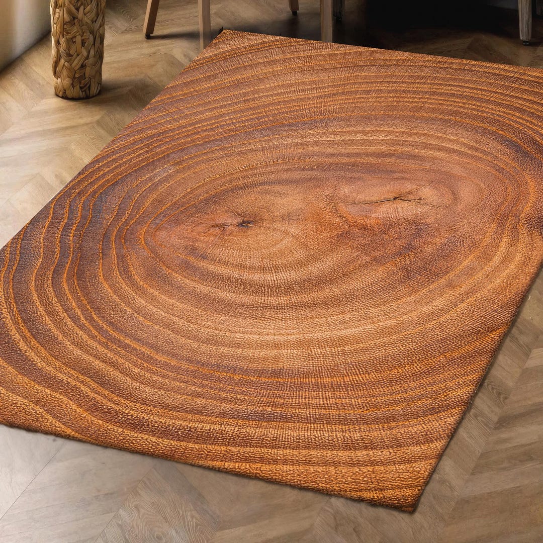 Wood Rugs, Tree Trunk Rugs, Tree Rug, Modern Rug, Thin Rug, Stair Rug ...