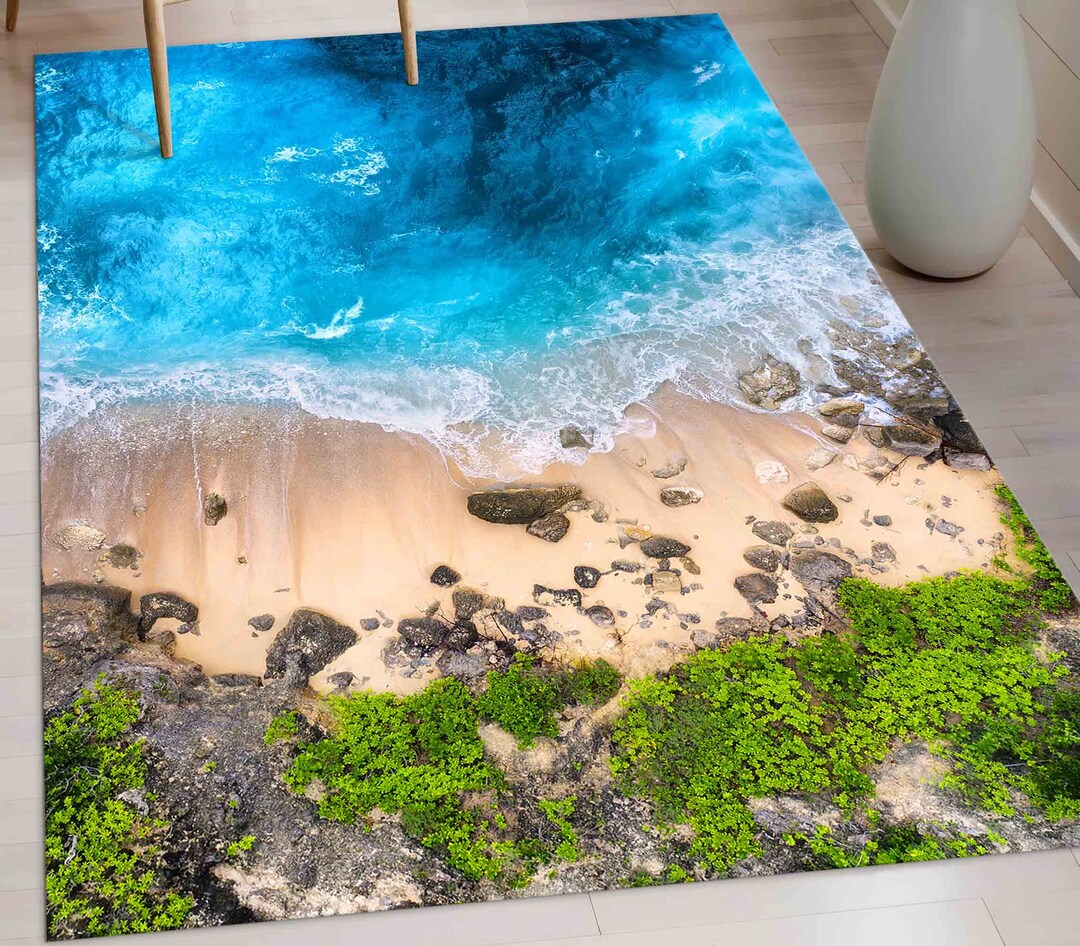 Luxury Rug, Home Decor Rug, Front Door Rug, Non-slip Carpet, Sea ...