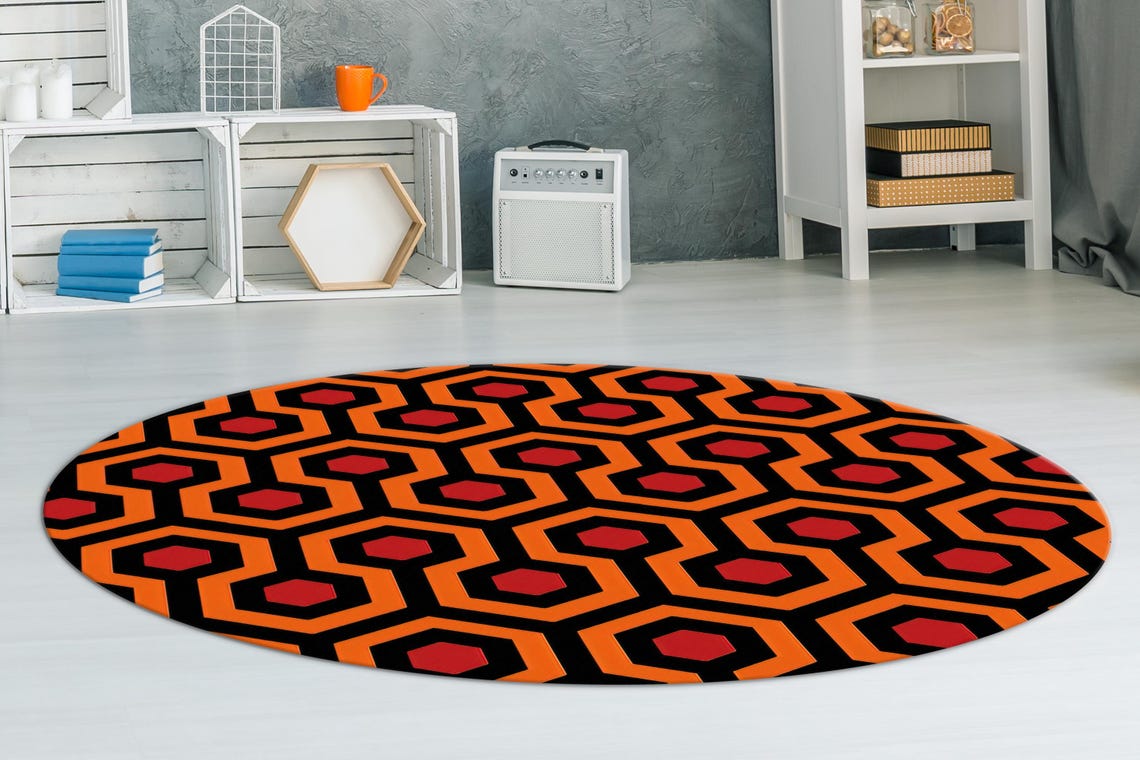 The Shining Rug, Hexagon Pattern Rug, Geometric Rugs, Modern Rugs, Non ...