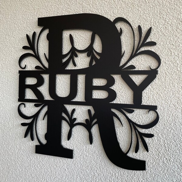 Monogram Plaque - Etsy