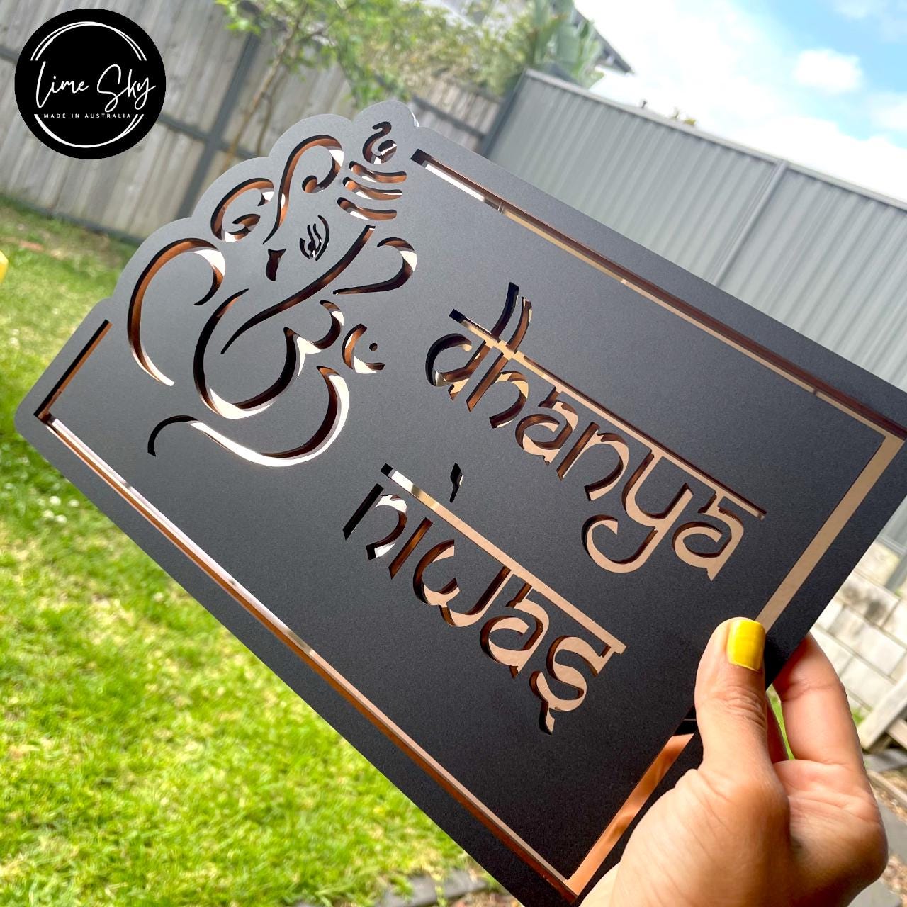 Modern House Signs | House Door Numbers Plaque | Mailbox Address ...