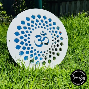 Acrylic Om Wall Decor | Modern Hindu Temple Art Backdrop | Housewarming ...