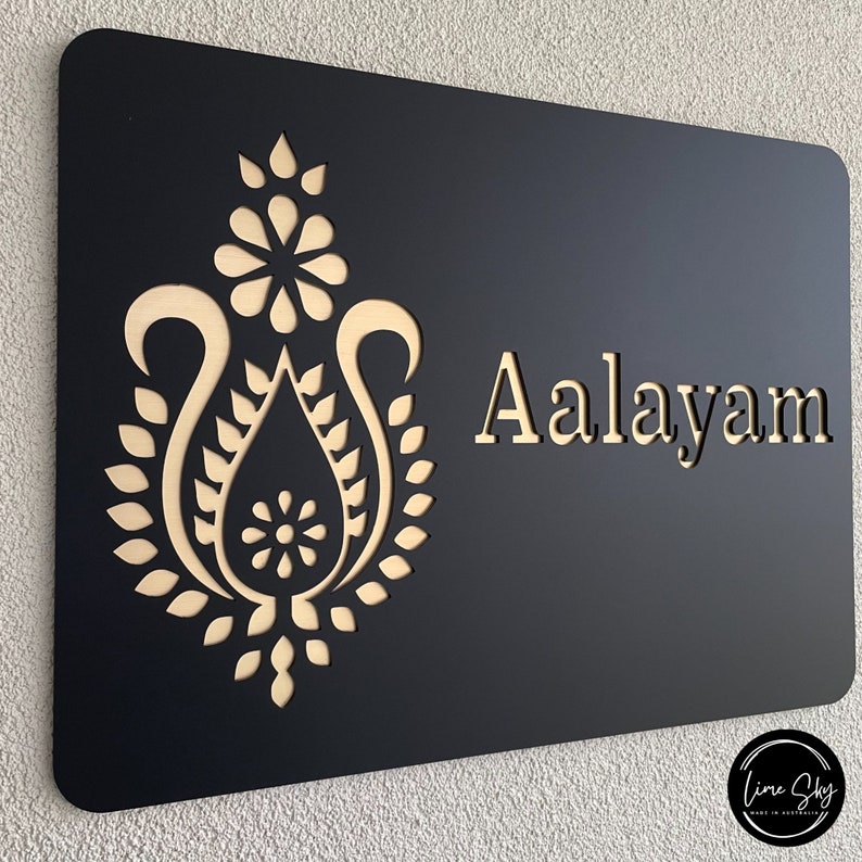 Modern House Signs | House Door Numbers Plaque | Mailbox Address ...