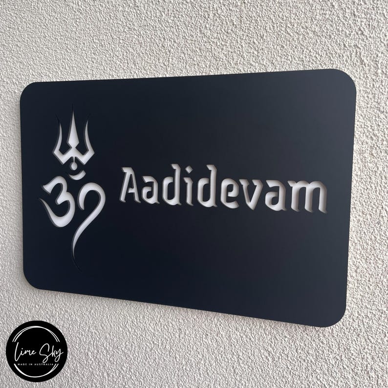 Modern House Signs | Hindu Door Number Plaque | Mailbox Address ...
