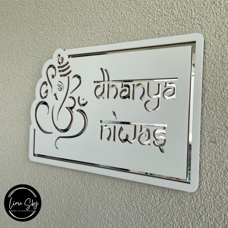 Modern House Signs | House Door Numbers Plaque | Mailbox Address ...