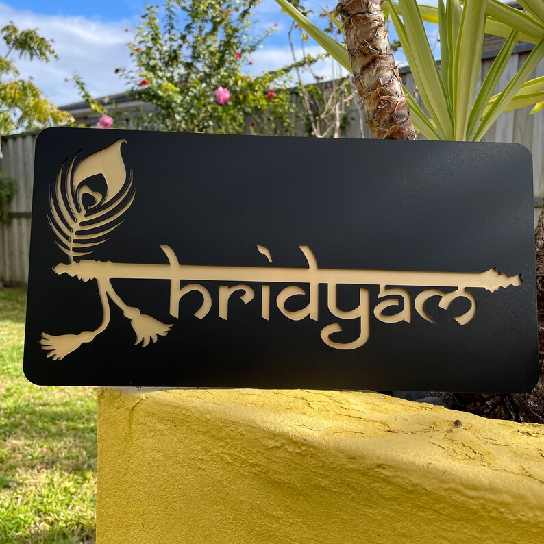 Modern House Signs House Door Numbers Plaque Mailbox Address ...