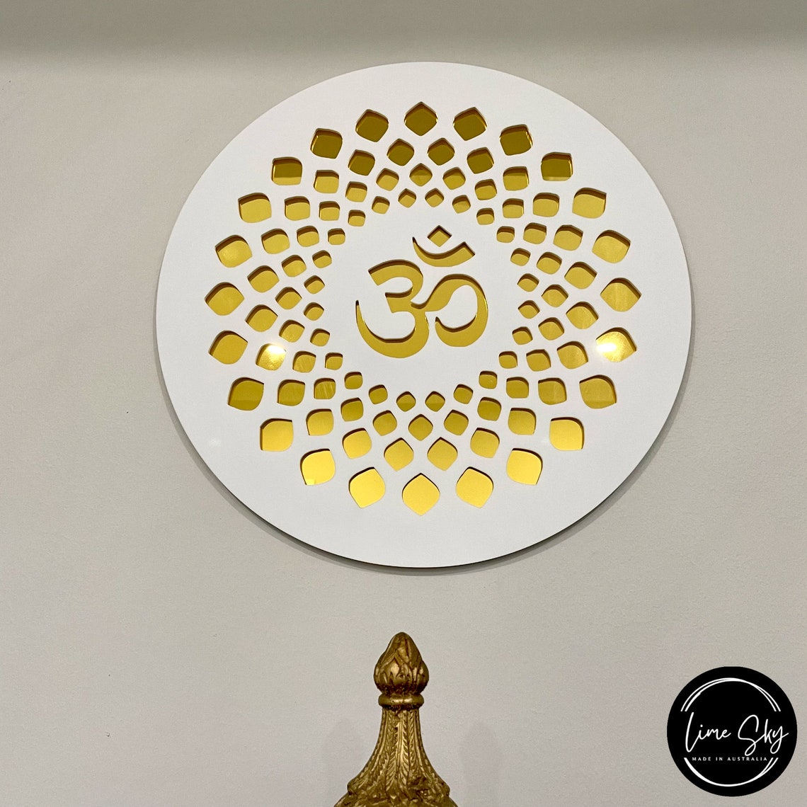 Om Wall Decor Om Wall Art for Temple Wall Hanging Hinduism Aum Symbol ...