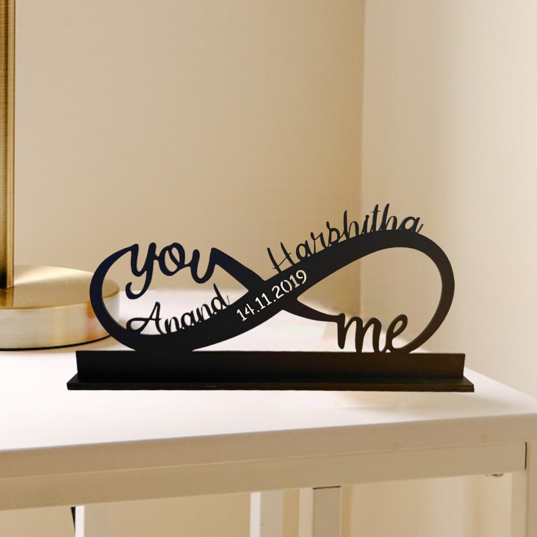 Personalized Eternal Love Infinity Sign | Customizable Gift Plaque ...