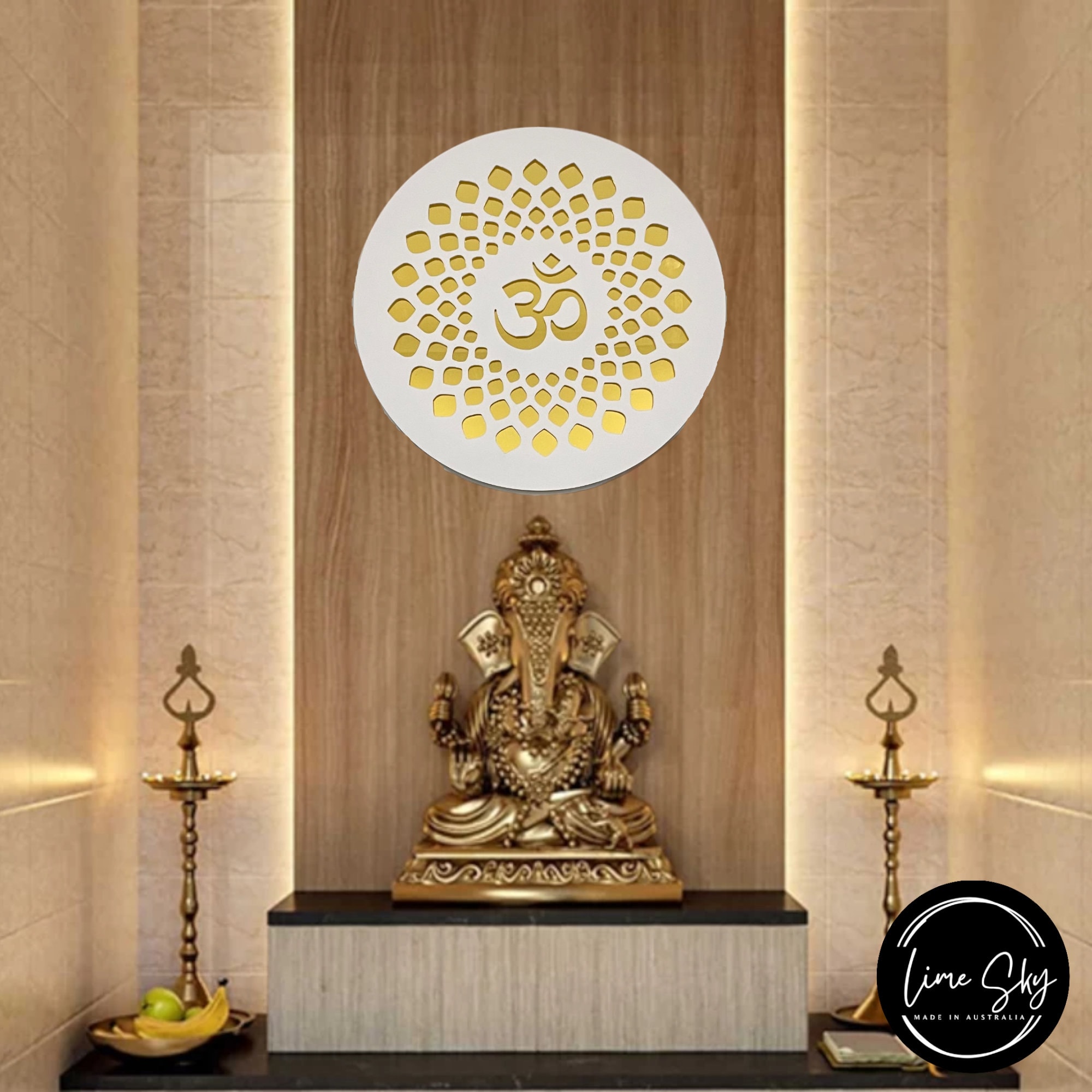 Om Wall Decor | Om Wall Art for Temple | Wall Hanging | Hinduism Aum ...