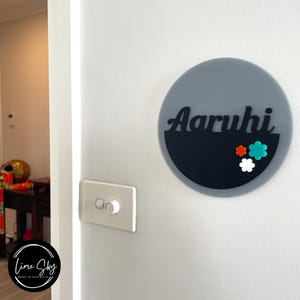 Acrylic Personalized Name Plaque | Kids Room Decor - Etsy