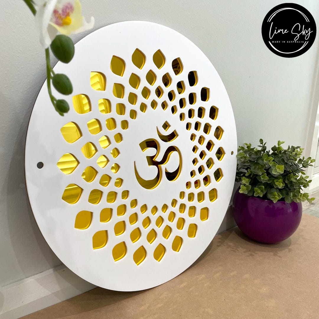 Om Wall Decor | Om Wall Art for Temple | Wall Hanging | Hinduism Aum ...