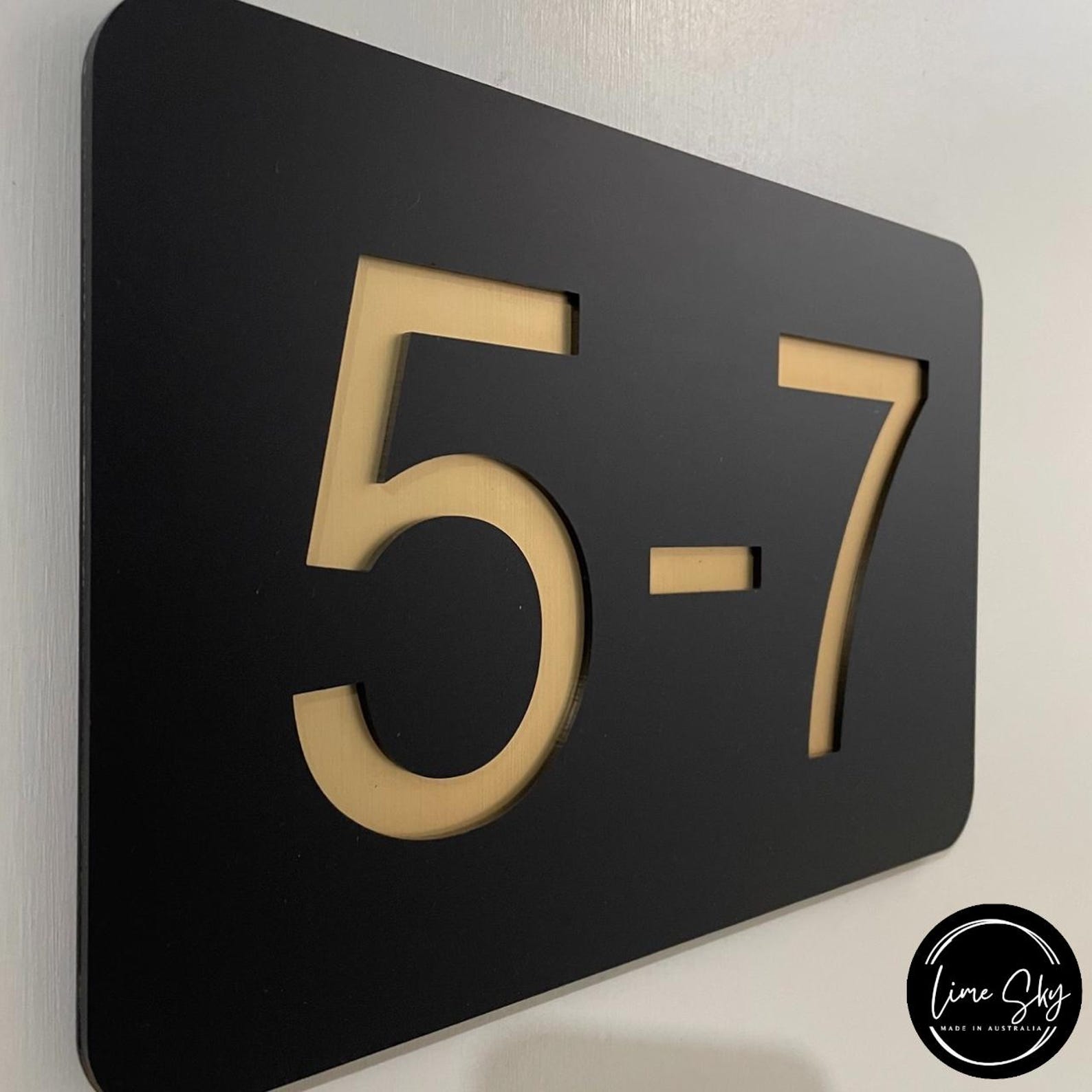 Modern House Signs | House Door Numbers Plaque | Mailbox Address ...