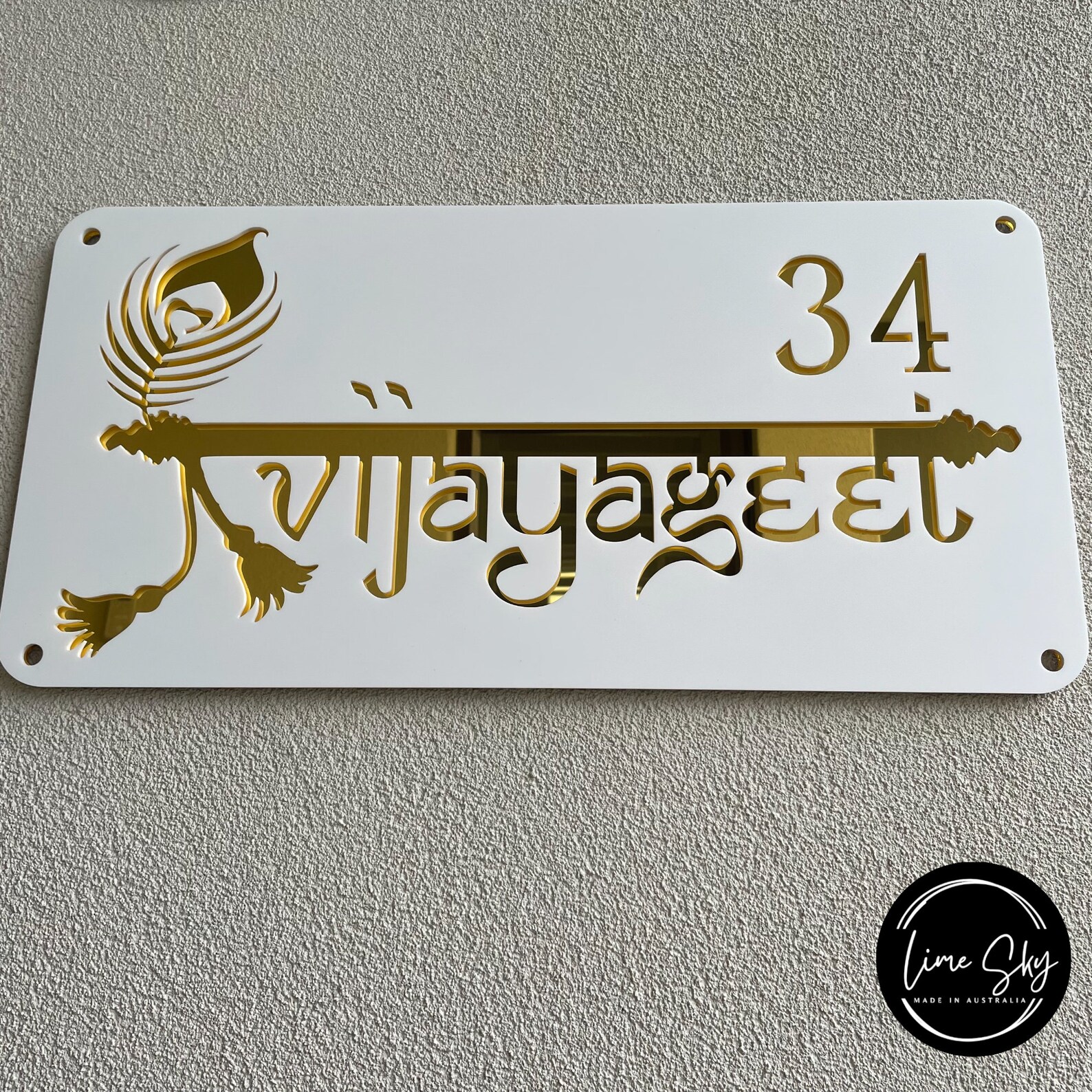 Modern House Signs | House Door Numbers Plaque | Mailbox Address ...