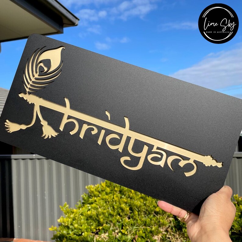 Modern House Signs | House Door Numbers Plaque | Mailbox Address ...