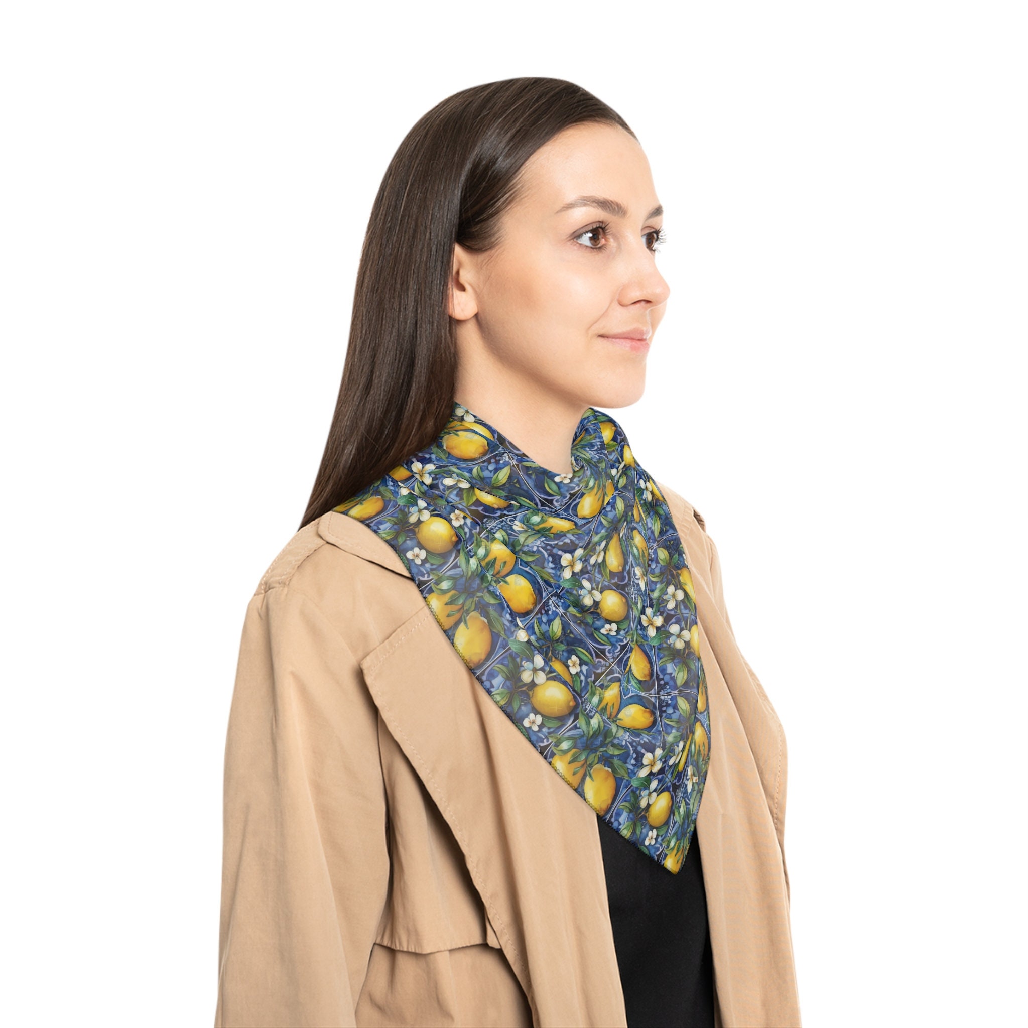 Amalfi Coast-inspired Scarf Stylish Lemon-themed Fashion - Etsy