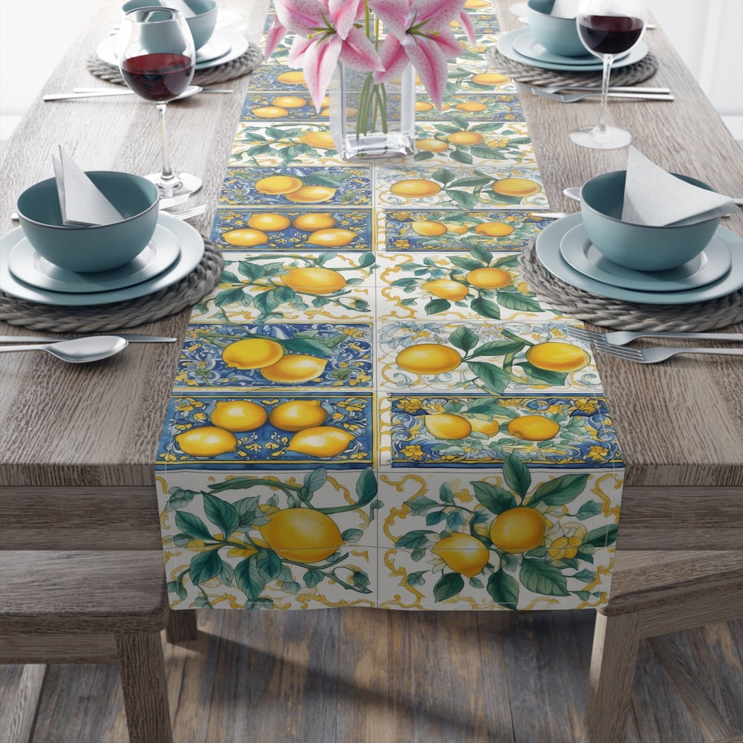 Positano Table Runner, Italian Table Linens, Positano-inspired ...