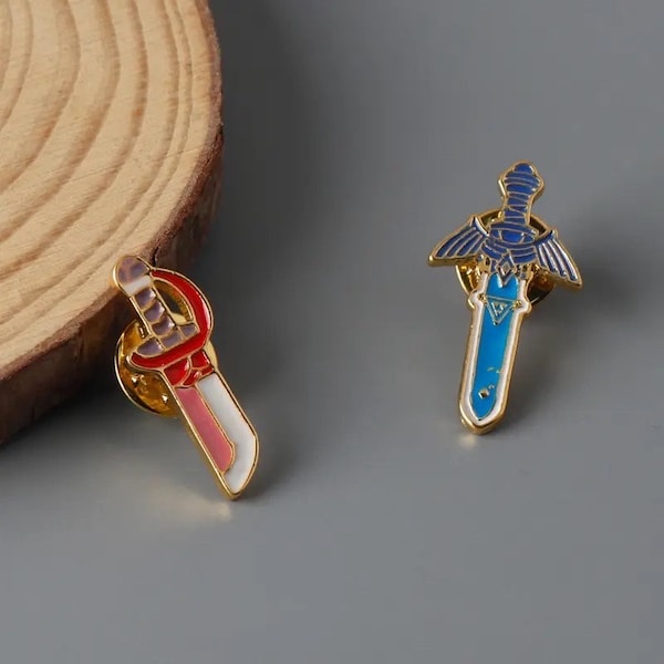 Sword Enamel Pin - Etsy