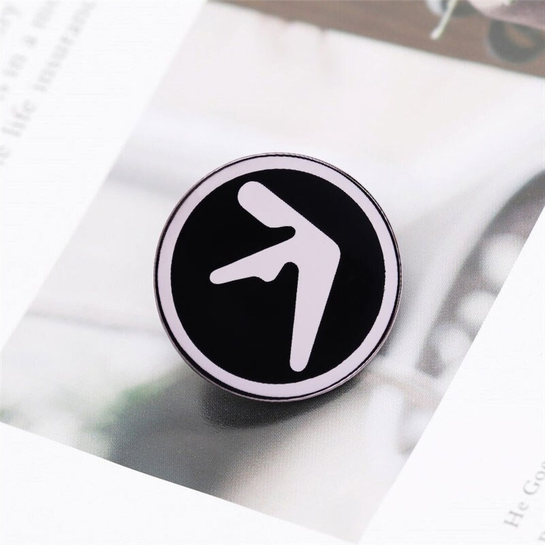 Aphex Twin Logo Enamel Pin Black/white Music Pins Badge Brooch - Etsy