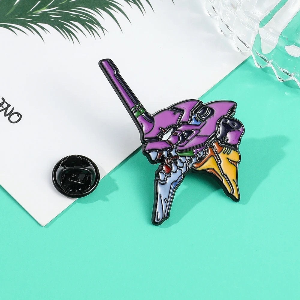 Evangelion Unit 01 Enamel Pin Eva-01 Neon Genesis Evangelion Anime Pins ...