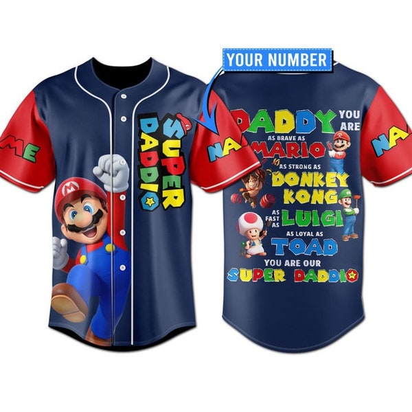 Super Mario Birthday Jersey - Etsy