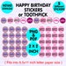 Happy Birthday Themed Stickers in 5 Different Models. Gift Stickers ...