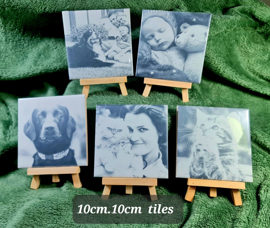 Retro Custom Photo on Tile, Laser Engraving Your Own Photo - Etsy
