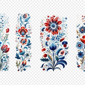 Nordic Floral Art Bouquet Instant Download Clipart, Scandinavian ...