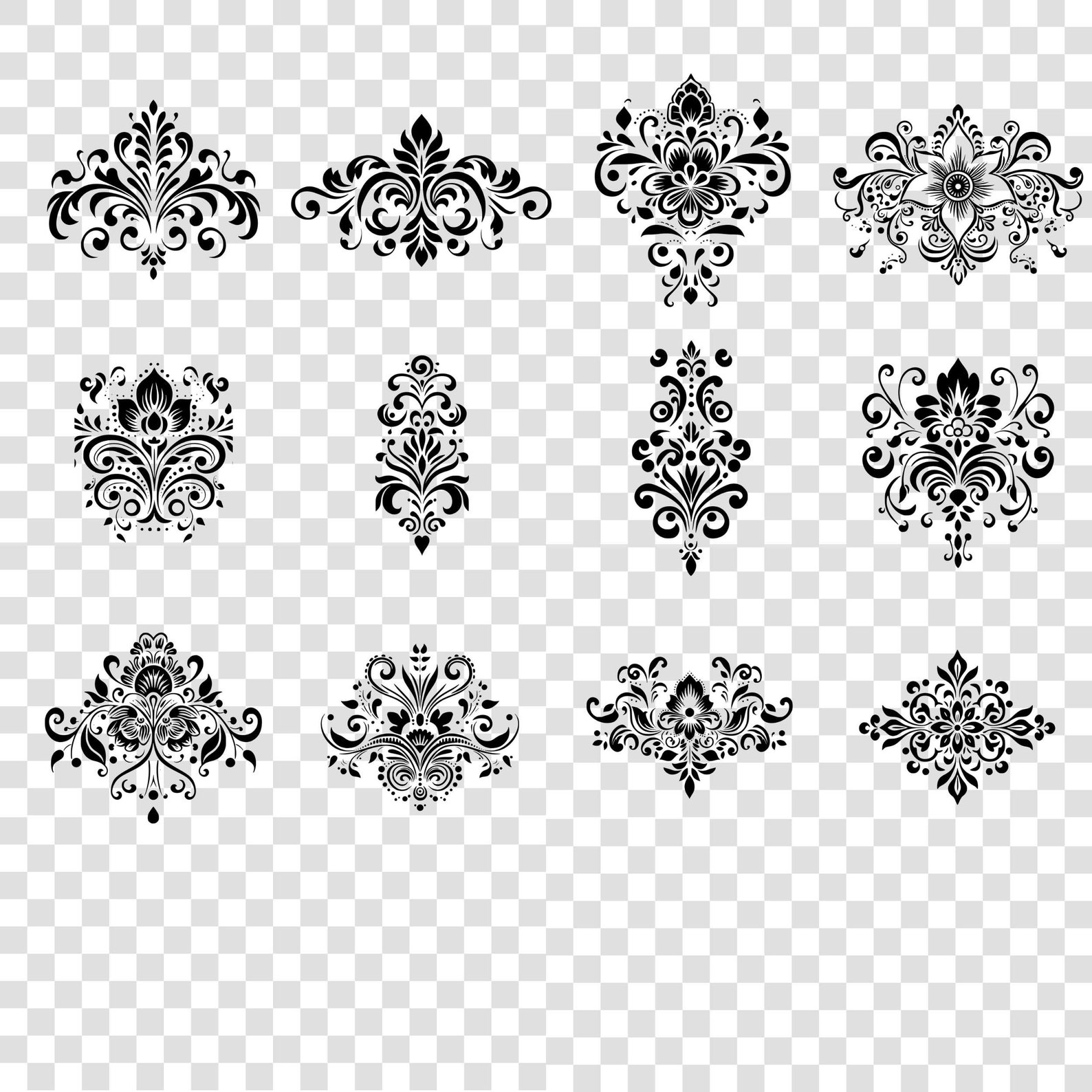 Mehndi SVG Bundle With Henna Stencil, 31 Henna Designs Digital and ...