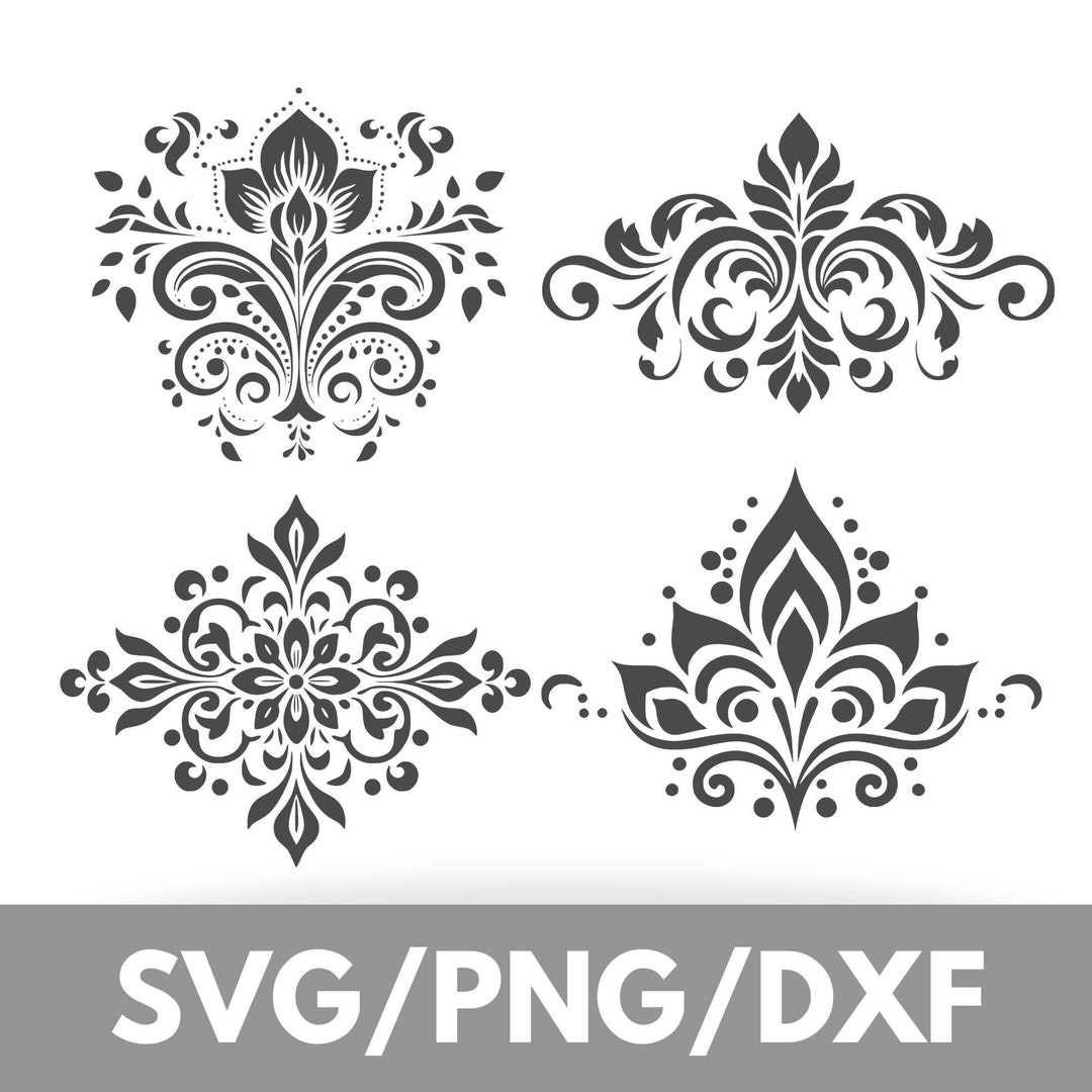Mehndi SVG Bundle With Henna Stencil, 31 Henna Designs Digital and ...